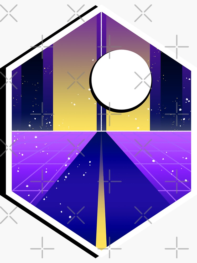 "Synthwave Nonbinary Flag" Sticker for Sale by spadenightmaren | Redbubble