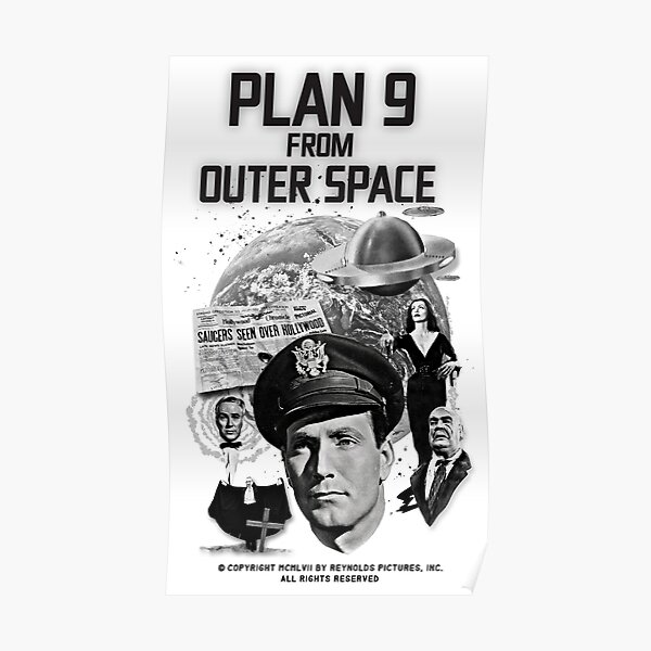 "Plan 9 From Outer Space" Poster for Sale by HereticTees | Redbubble