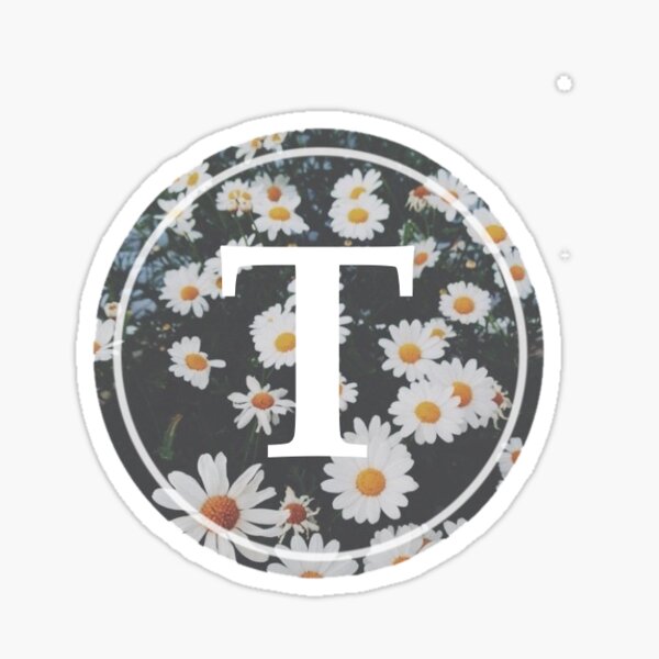"Letter T sticker" Sticker for Sale by laurenn-g | Redbubble