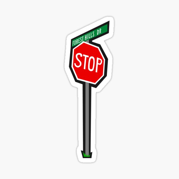 "Forest Hills Drive Street Sign Vector" Sticker for Sale by slambolaco ...