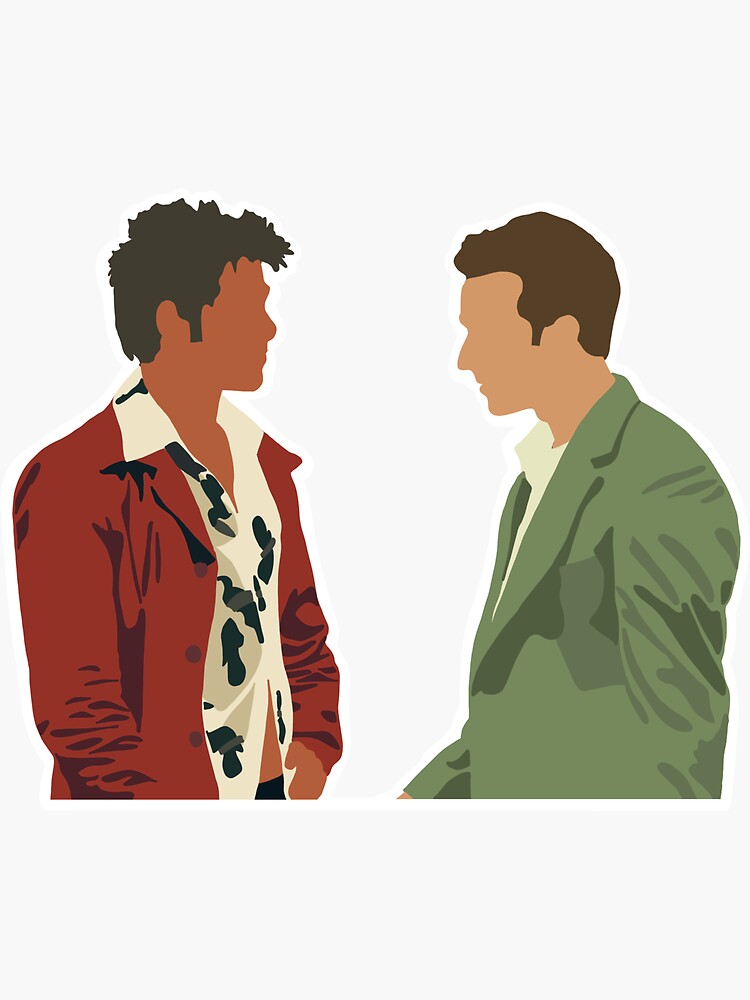 "Fight Club" Sticker for Sale by arimoutal | Redbubble