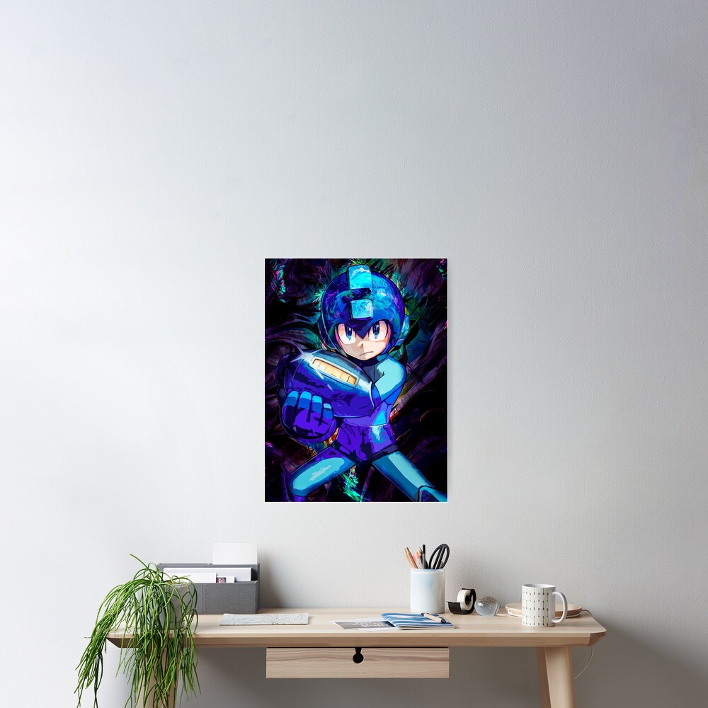 "Rockman Original Art" Poster for Sale by CristoEmilio | Redbubble