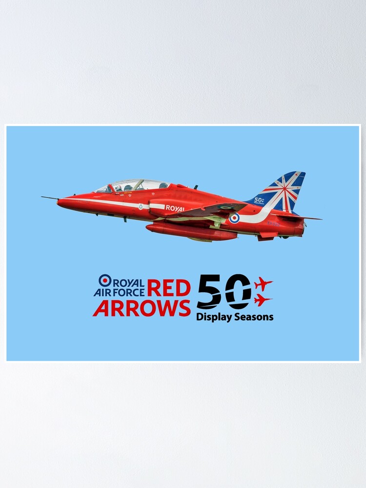 "RAF Red Arrows" Poster by SteveHClark | Redbubble