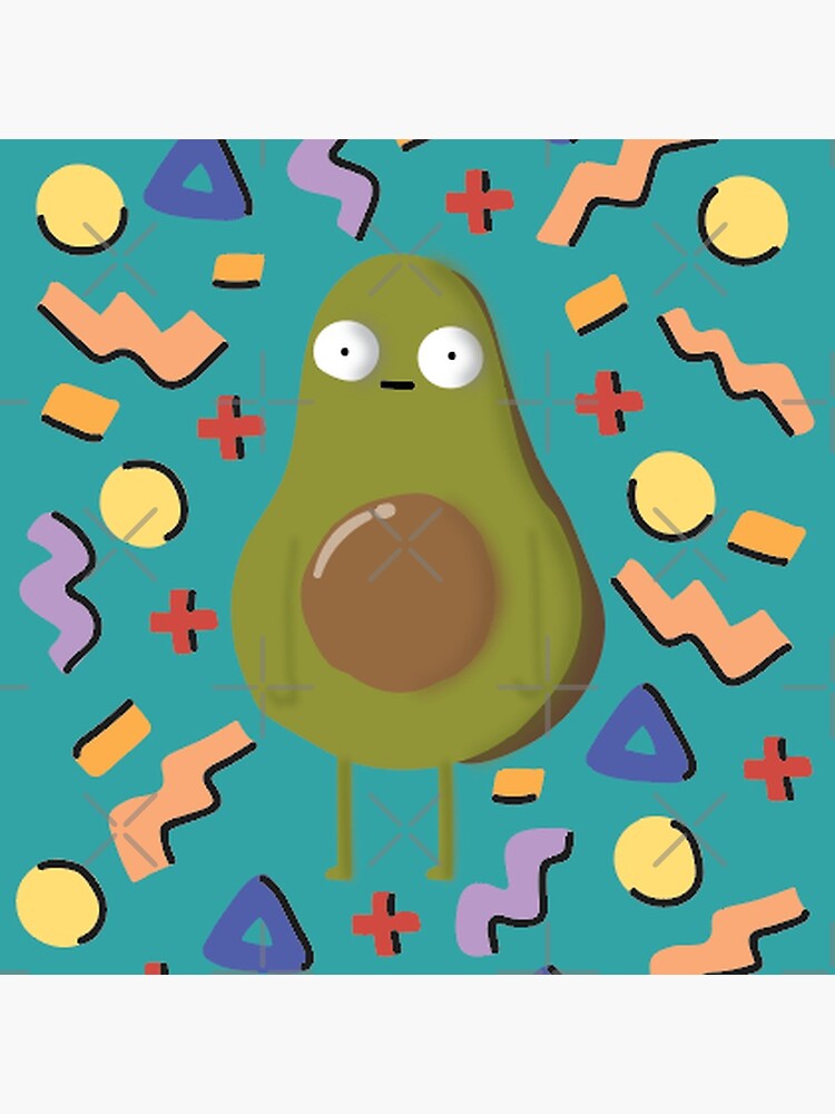 "80s Guacardo" Throw Pillow by MartyBlue | Redbubble