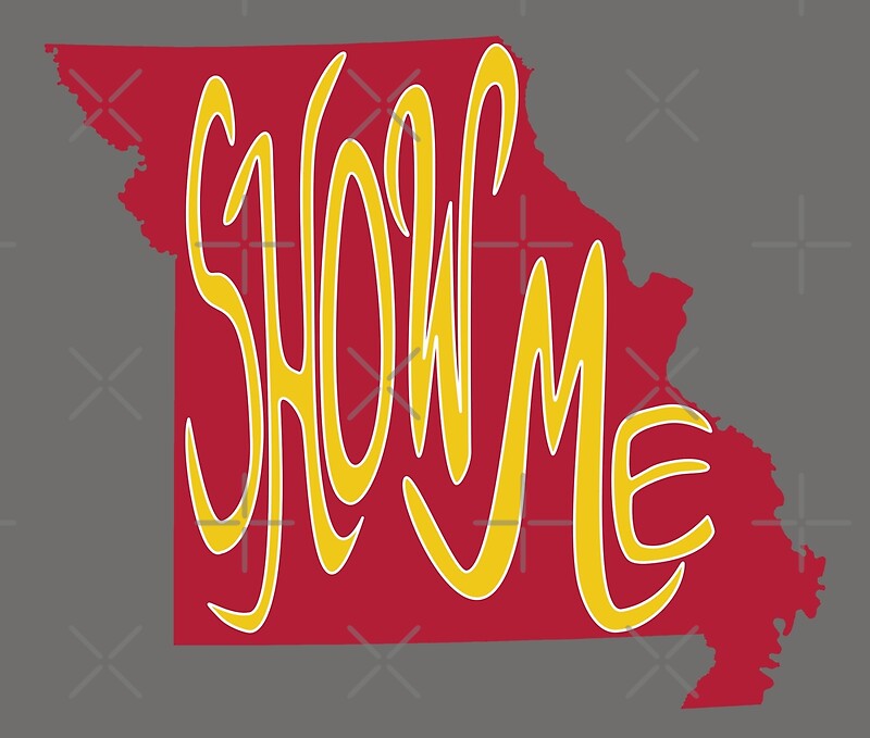 "Hand Drawn Missouri State Show Me Red Gold" by itsrturn | Redbubble