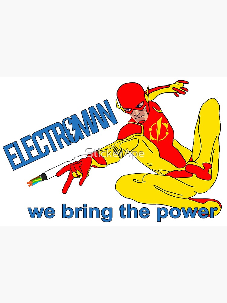 Poster « Electroman; Électricien; Superhero; », par StickerApe | Redbubble