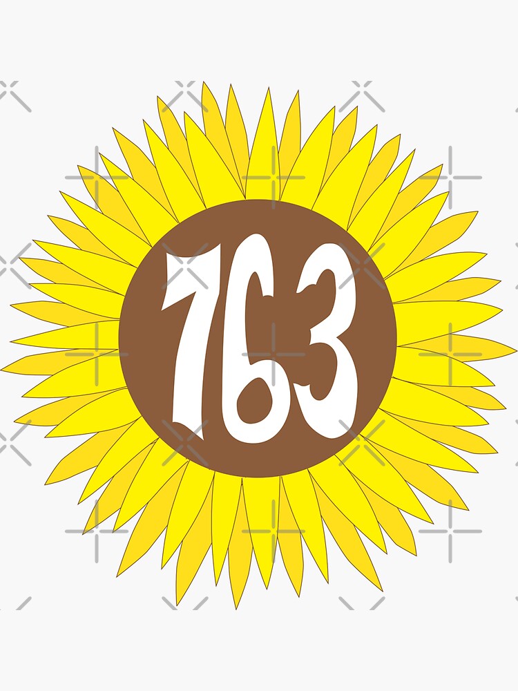 "Hand Drawn Minnesota Sunflower 763 Area Code " Sticker for Sale by ...