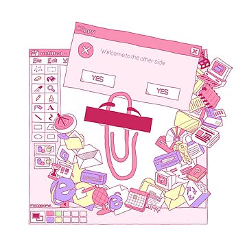 "Colourful clippy" Poster for Sale by MissRoompje | Redbubble