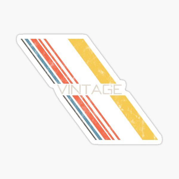 "Vintage Retro Color" Sticker for Sale by YOVEY | Redbubble