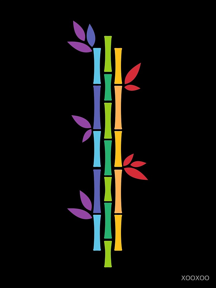 "Rainbow Bamboo" Poster for Sale by XOOXOO | Redbubble