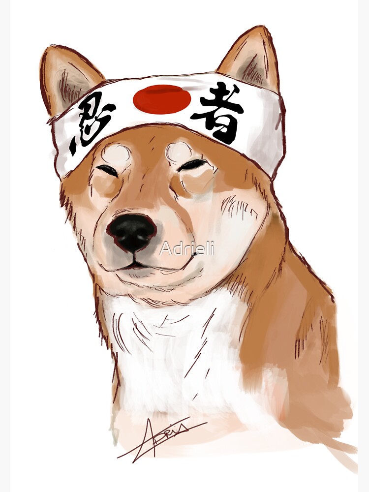 "shibe" Sticker for Sale by Adrieli | Redbubble