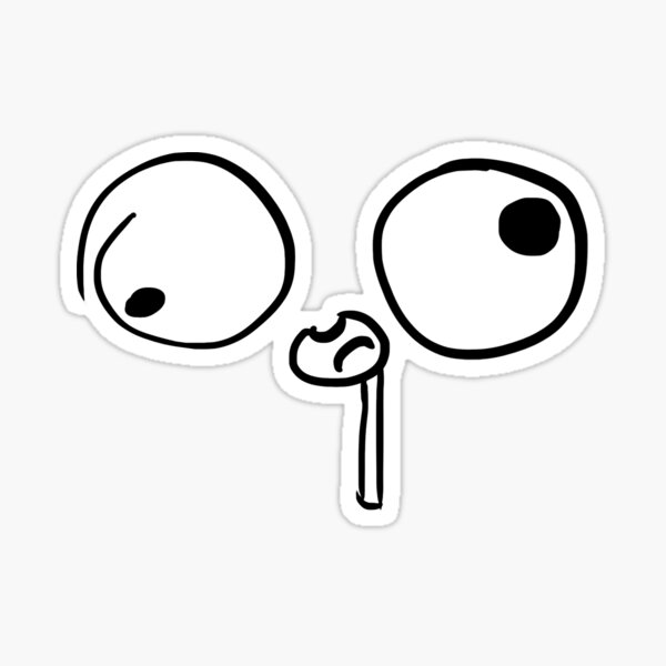 "Disappointed" Sticker by roboalex2 | Redbubble