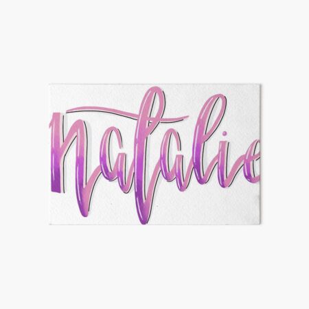 "Natalie in Calligraphy, Name Series ECPC" Art Board Print by ECPC ...