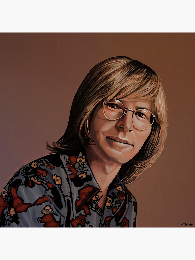 "John Denver Painting" Poster by PaulMeijering | Redbubble