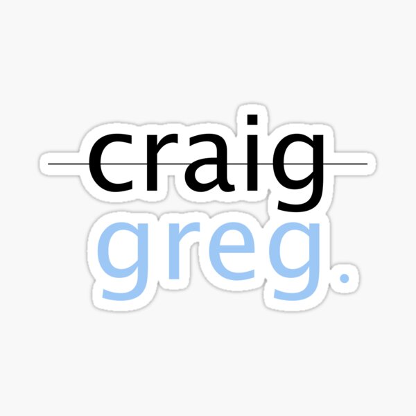"gregs " Sticker for Sale by hiddenreference | Redbubble