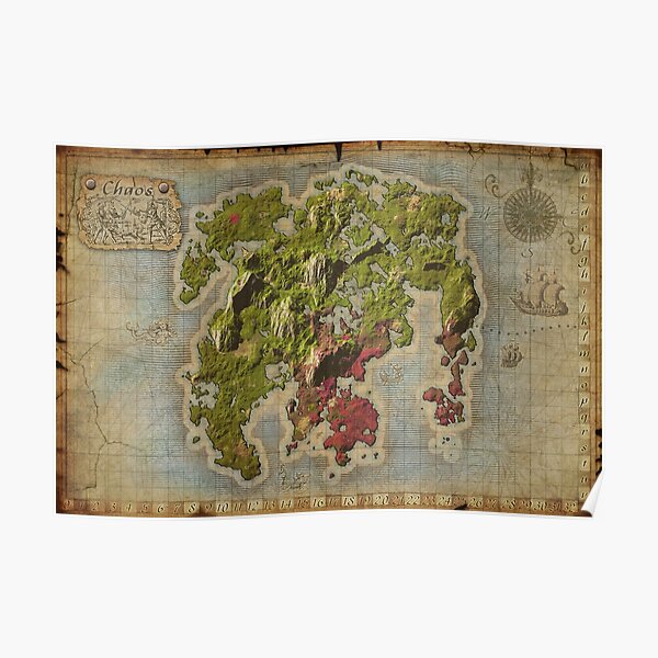 "Wurm Online Chaos map" Poster by WurmOnline | Redbubble
