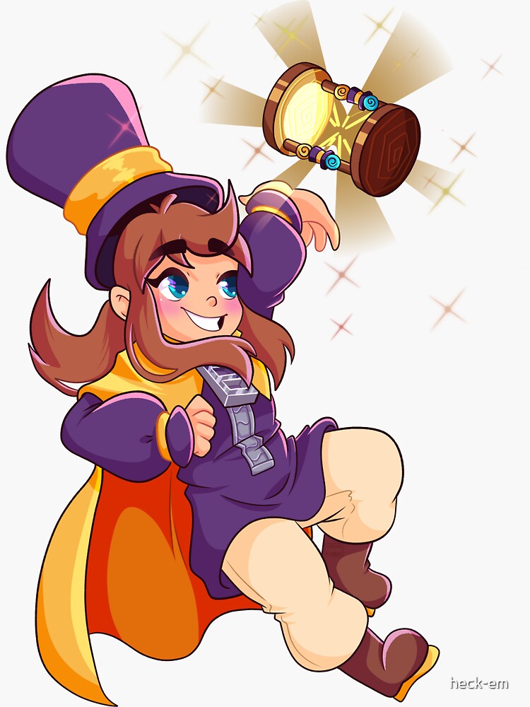 "Hat Kid" Sticker for Sale by heck-em | Redbubble
