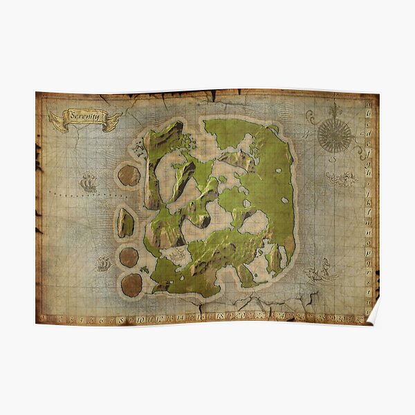 "Wurm Online Serenity map" Poster for Sale by WurmOnline | Redbubble