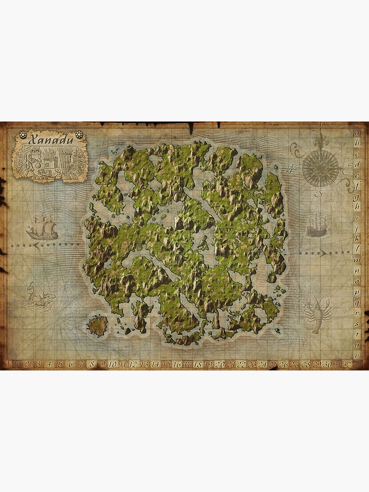 "Wurm Online Xanadu map" Poster for Sale by WurmOnline | Redbubble
