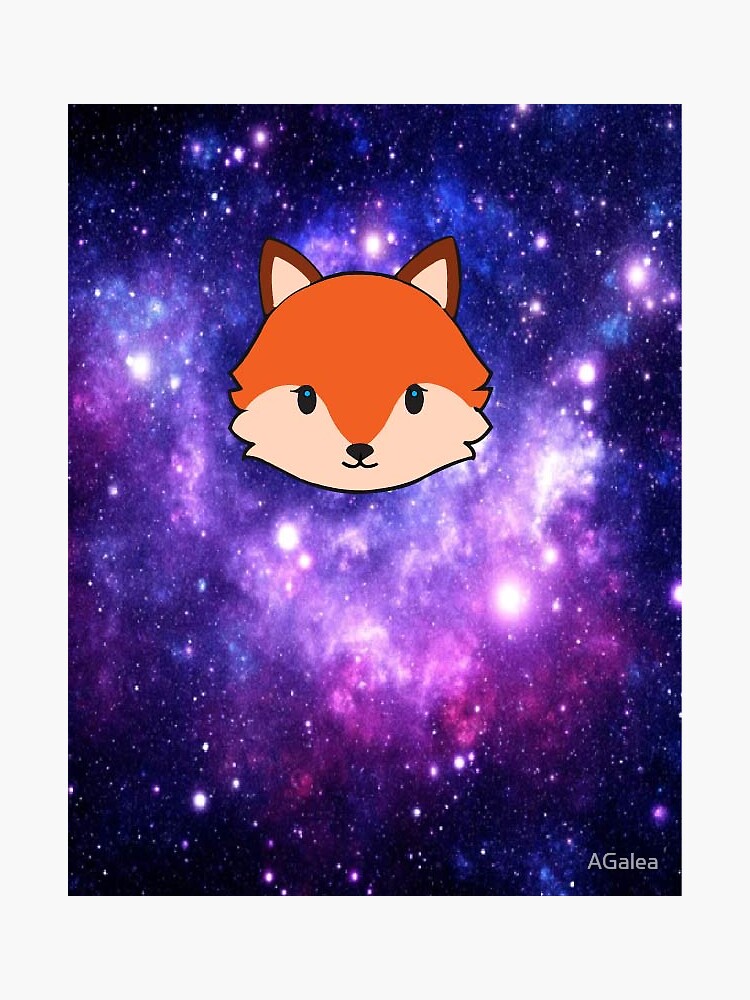 "Galaxy Fox" Sticker by AGalea | Redbubble