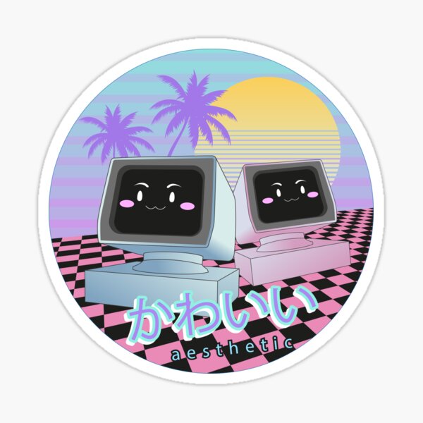 "Computer Monitors - Japanese Aesthetic" Sticker by ugbk-tshirts ...