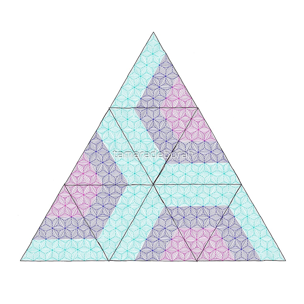 "Zen triangles I" by tamaradeborah | Redbubble
