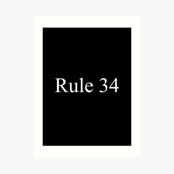 Rule 34 Wall Art | Redbubble