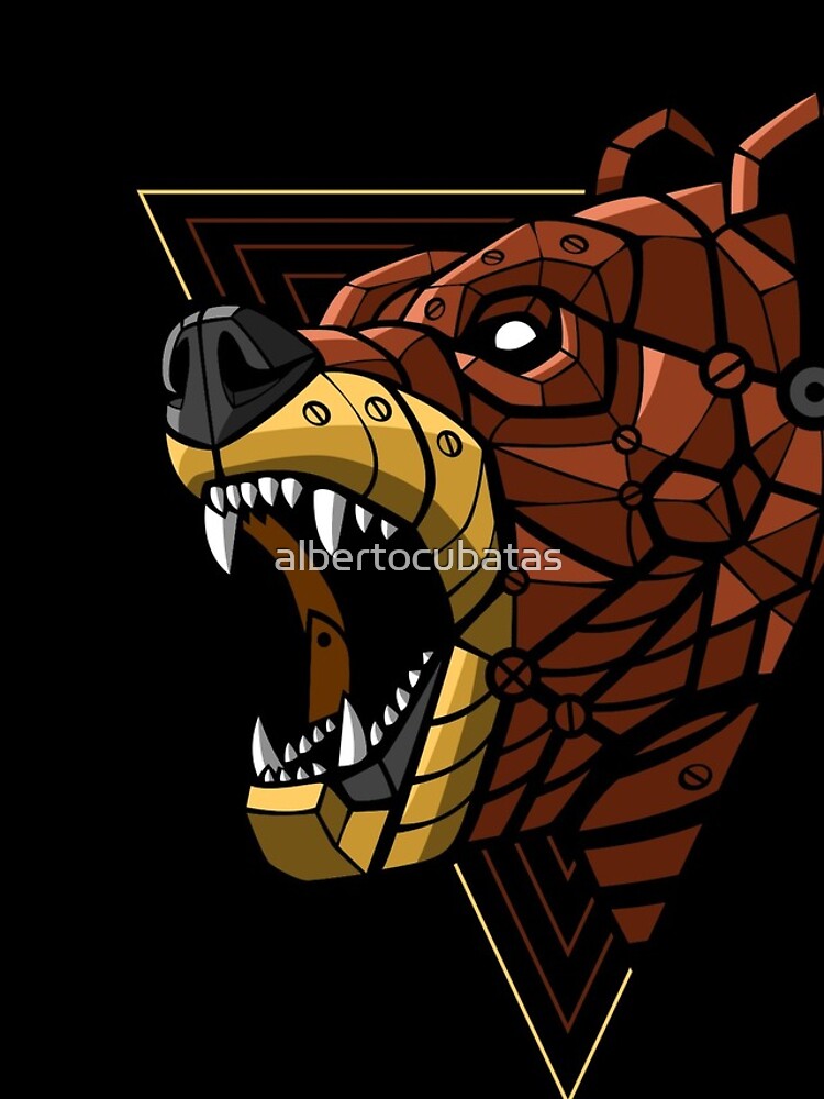 "Cyber Bear" iPhone Case for Sale by albertocubatas | Redbubble