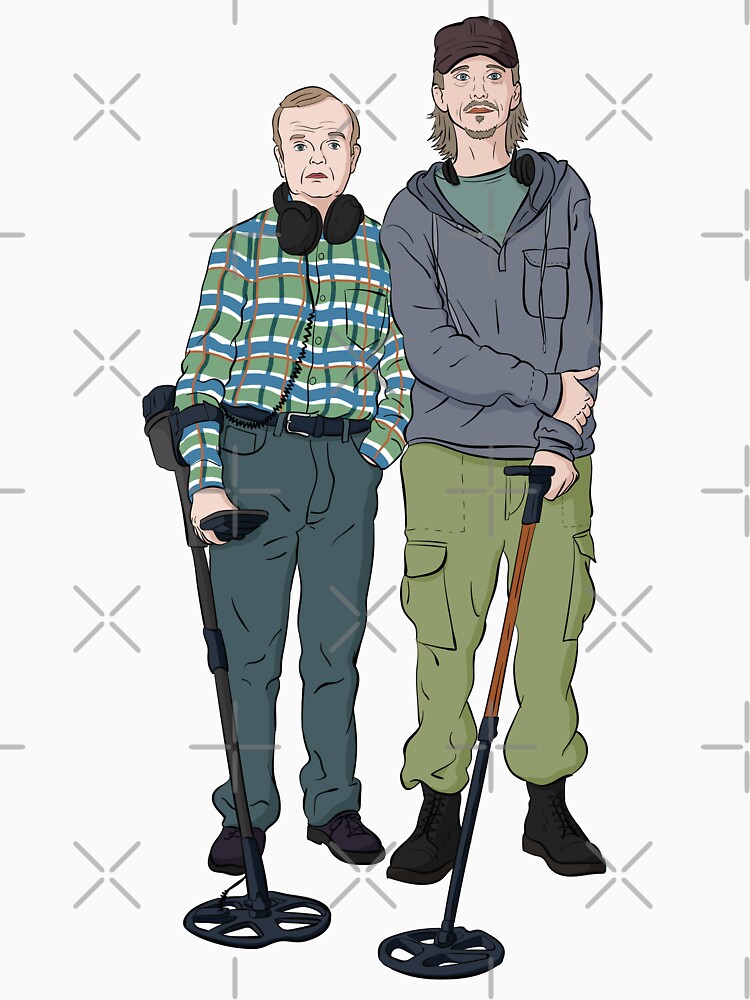 "Detectorists - Lance & Andy - DMDC Line up" Essential T-Shirt for Sale ...