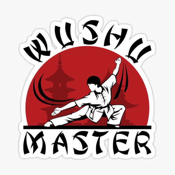 "Wushu Master" Sticker for Sale by jaygo | Redbubble