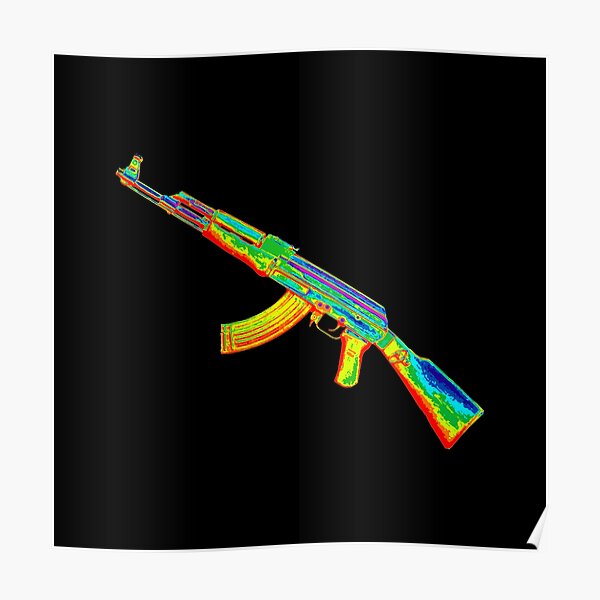 "AK47 Rainbow" Poster by CharlieCreator | Redbubble