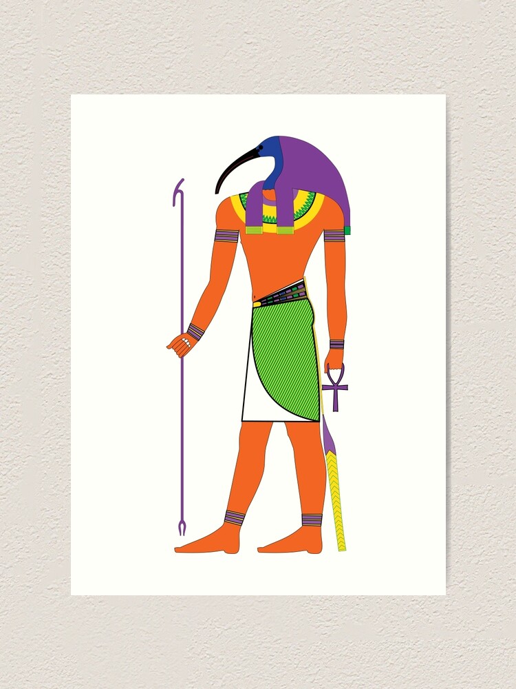 "Thoth [FRESH Colors] | Egyptian Gods, Goddesses, and Deities" Art ...