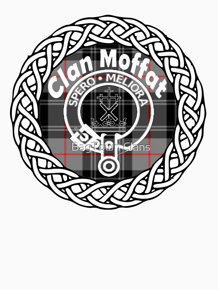 "Clan Moffat surname last name tartan crest badge" T-shirt for Sale by ...