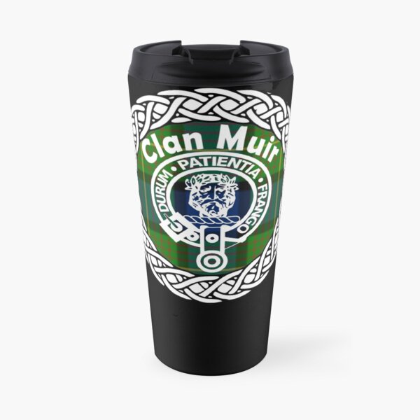 "Clan Muir surname last name tartan crest badge" Travel Mug by ljrigby ...