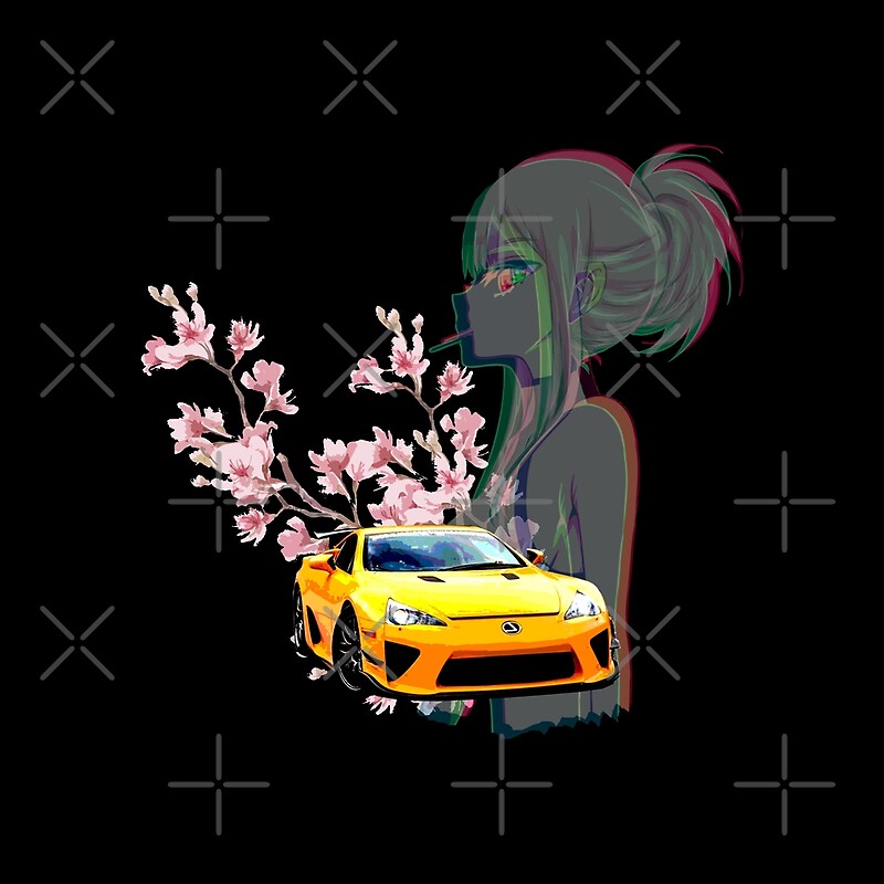 "Lexus LFA Blossom JDM Anime" by CharlieCreator | Redbubble