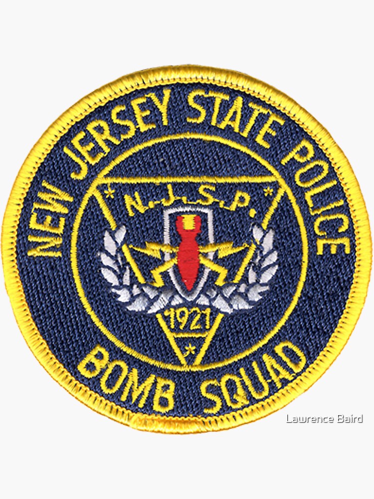 "New Jersey State Police Bomb Squad" Sticker by lawrencebaird | Redbubble