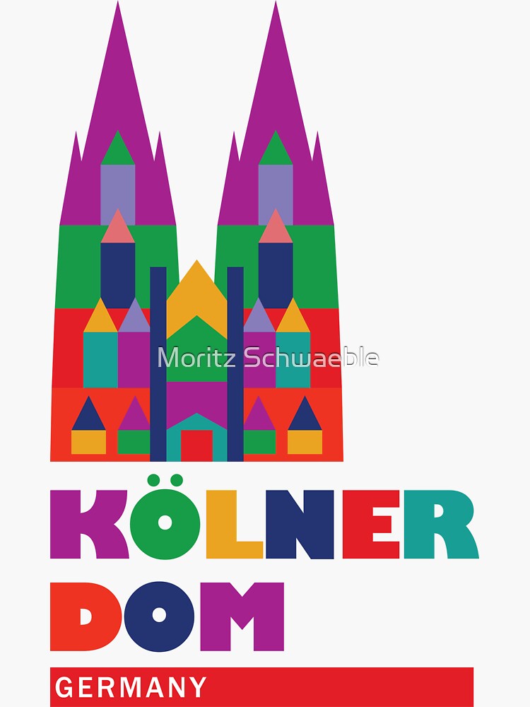 "Cologne Cathedral - Germany" Sticker for Sale by moritzschwaeble ...