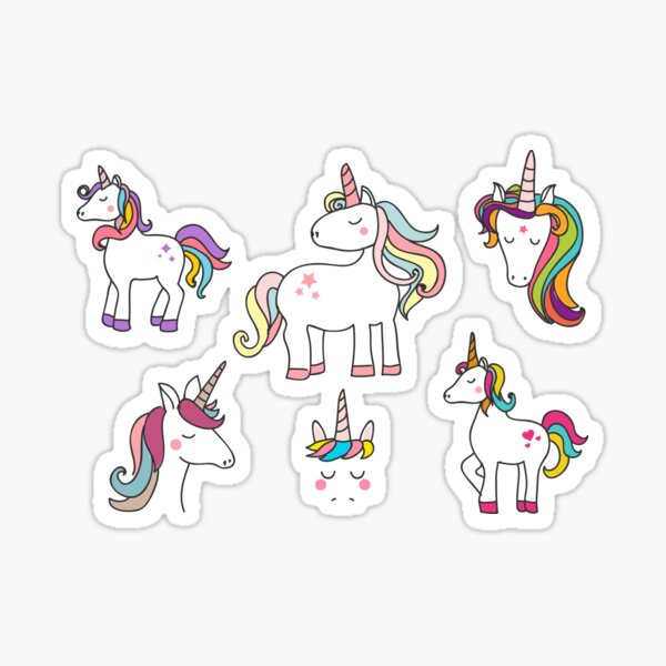 "Unicorns" Sticker for Sale by meursaultdesign | Redbubble