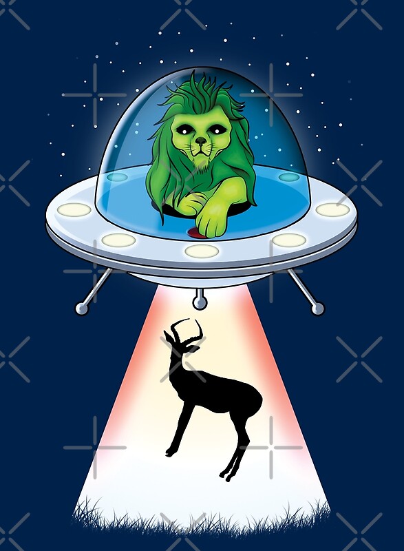 "Alien Lion for kids" by TMBTM | Redbubble