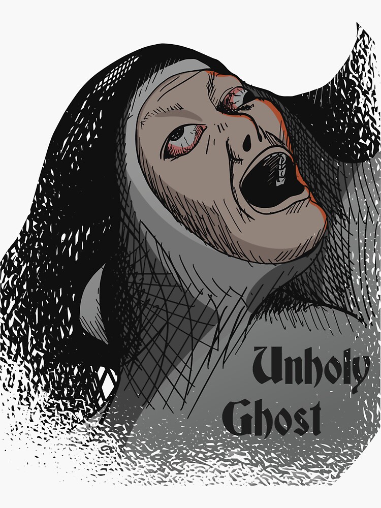 "Unholy Spirit / Nun" Sticker by DonFlappi | Redbubble
