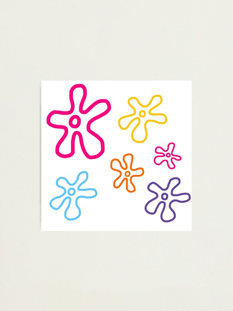 "spongebob flowers" Photographic Print for Sale by katelynstum | Redbubble