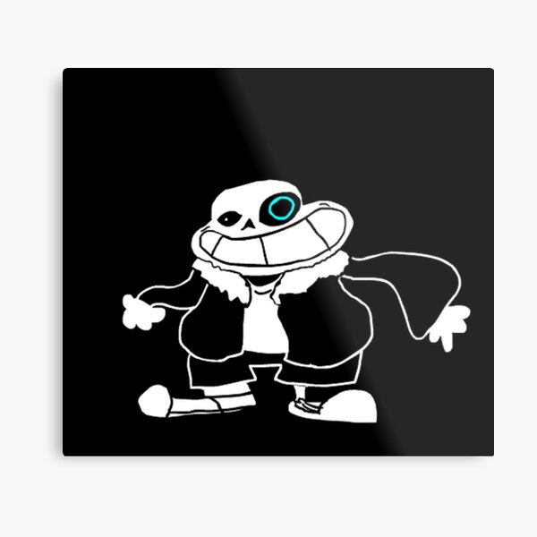 "UNDERTALE Sans SANES" Metal Print by discordantly | Redbubble