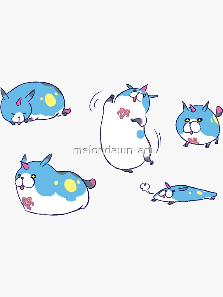 "meow wow sticker sheet (med/large/xl)" Sticker for Sale by melondawn ...