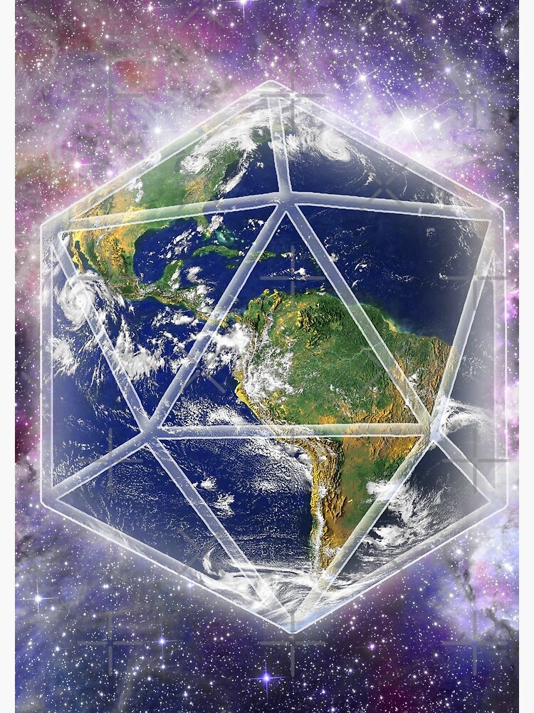 "Dnd - Cosmic d20" Spiral Notebook by DigitalCleo | Redbubble