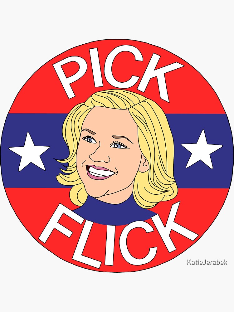 "Pick Flick" Sticker for Sale by KatieJerabek | Redbubble