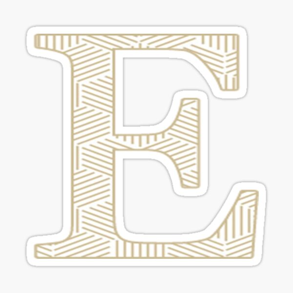 "Letter E" Sticker for Sale by sophieworrall | Redbubble