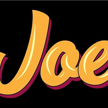 "Joe" Sticker by JonathanP514 | Redbubble