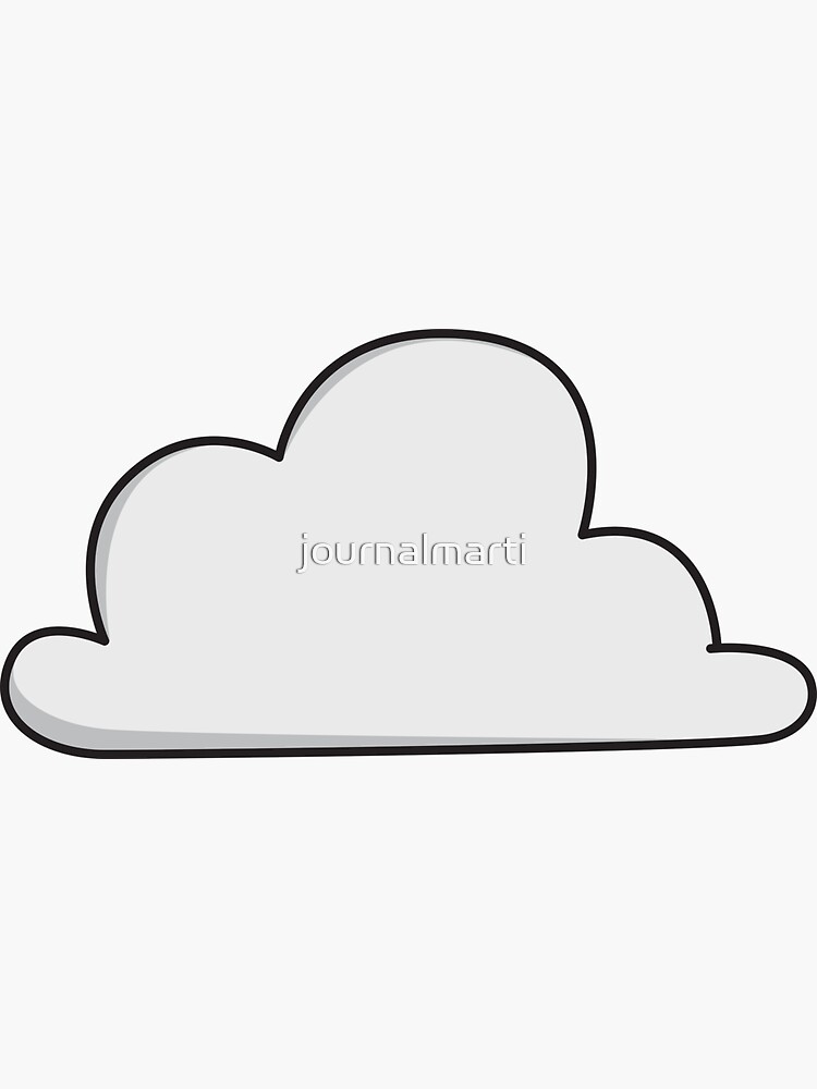 "Cloud" Sticker by journalmarti | Redbubble