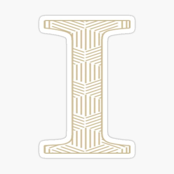 "Letter I" Sticker by sophieworrall | Redbubble