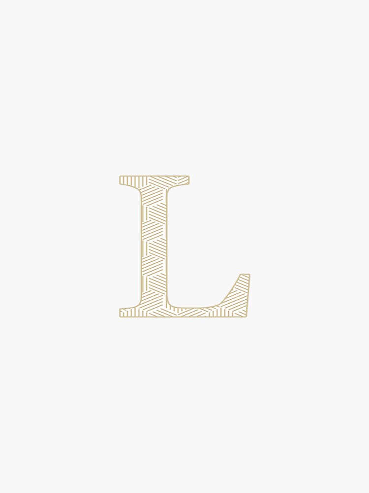 "Letter L" Sticker for Sale by sophieworrall | Redbubble